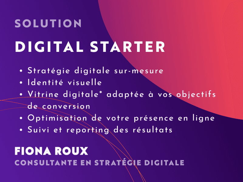 Consultant en Stratégie Digitale > Digital Starter